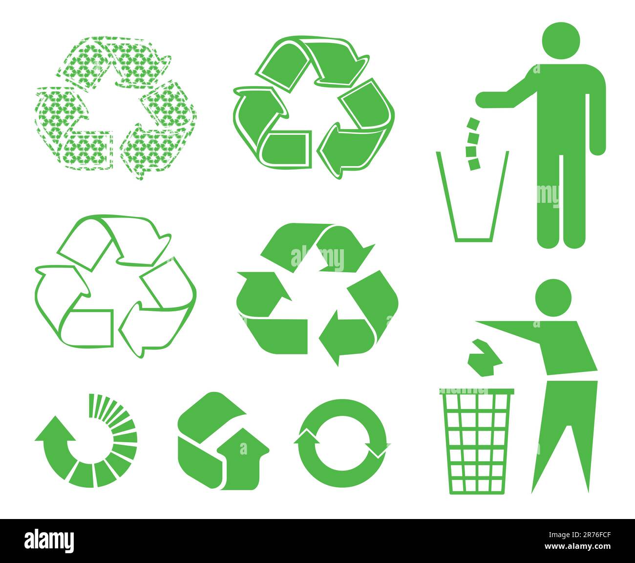 Refuse reduce recycle Stock Vector Images - Alamy