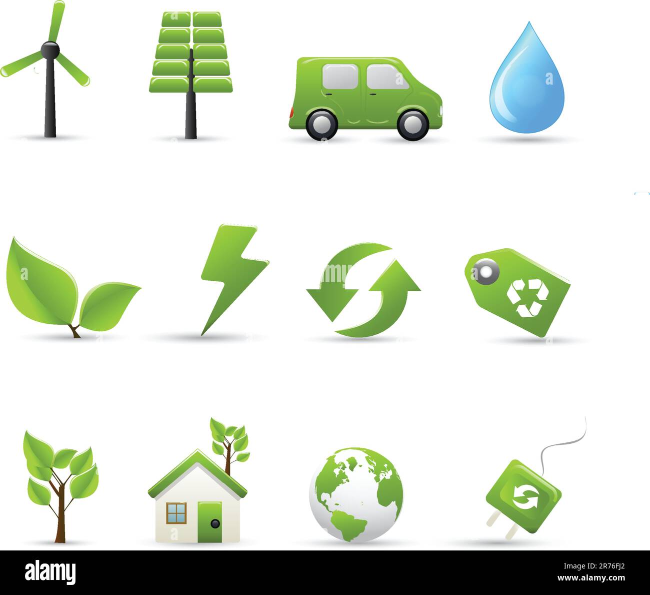 Symbolic electric car Stock Vector Images - Alamy