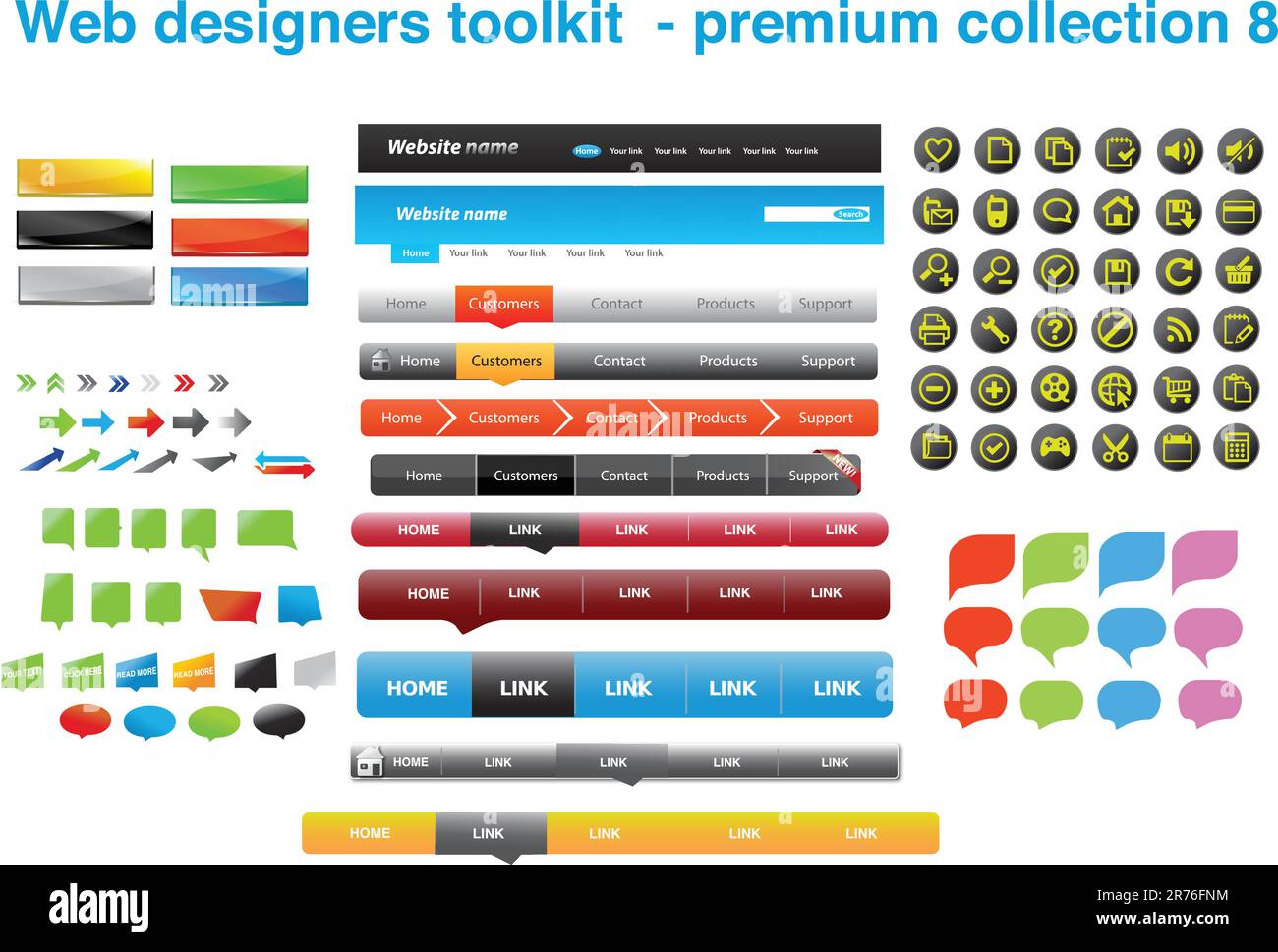 Huge collection of web graphics Stock Vector Image & Art - Alamy