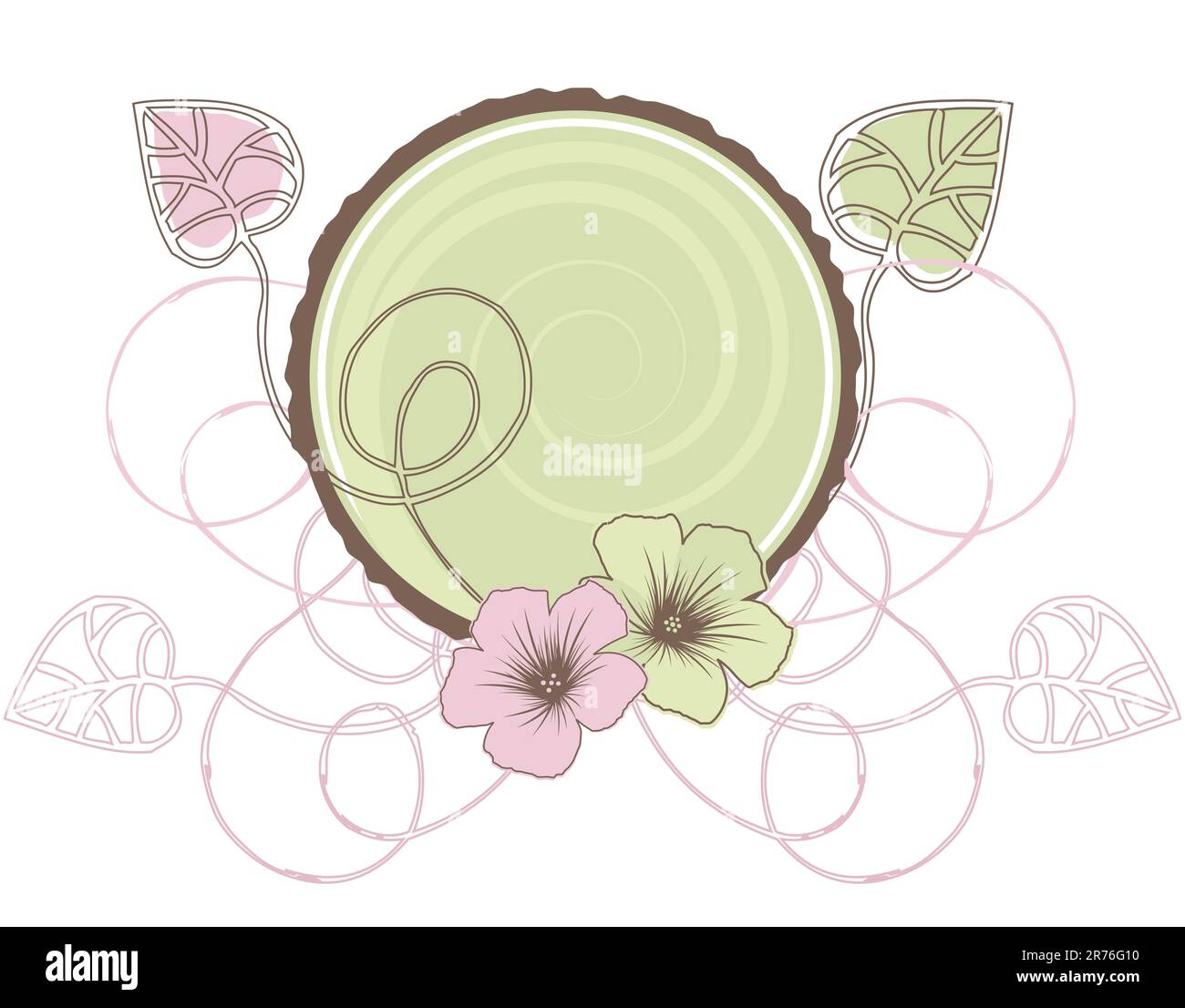 Vector Fancy Grunge Floral Design Element Stock Vector Image & Art - Alamy