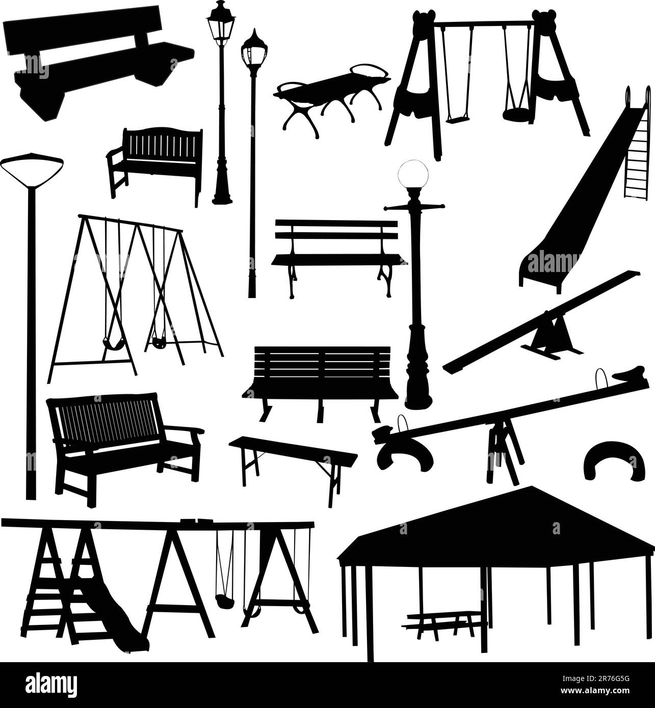 park outdoor object - vector Stock Vector Image & Art - Alamy