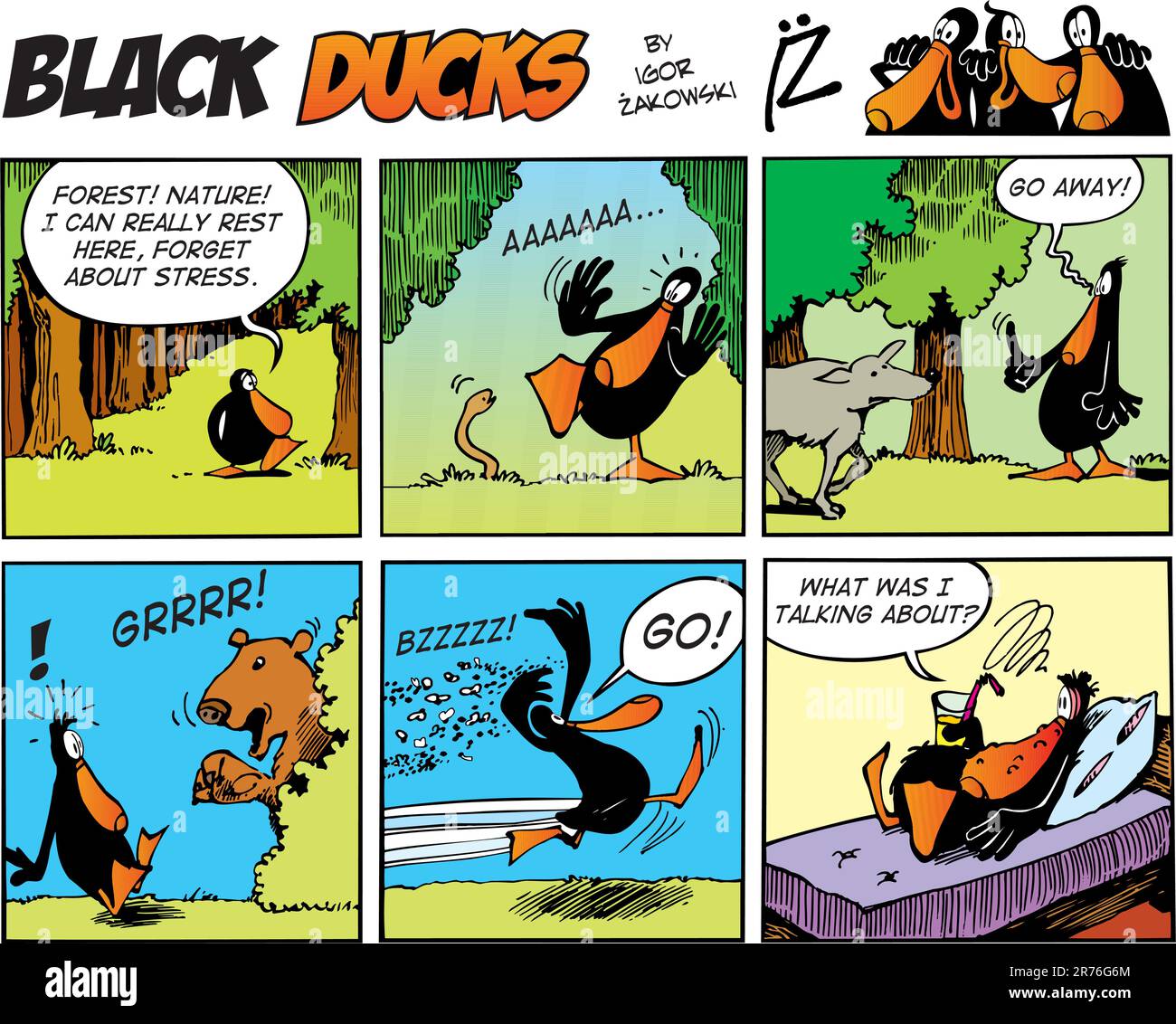 Black Ducks Comic Strip episode 58 Stock Vector Image & Art - Alamy