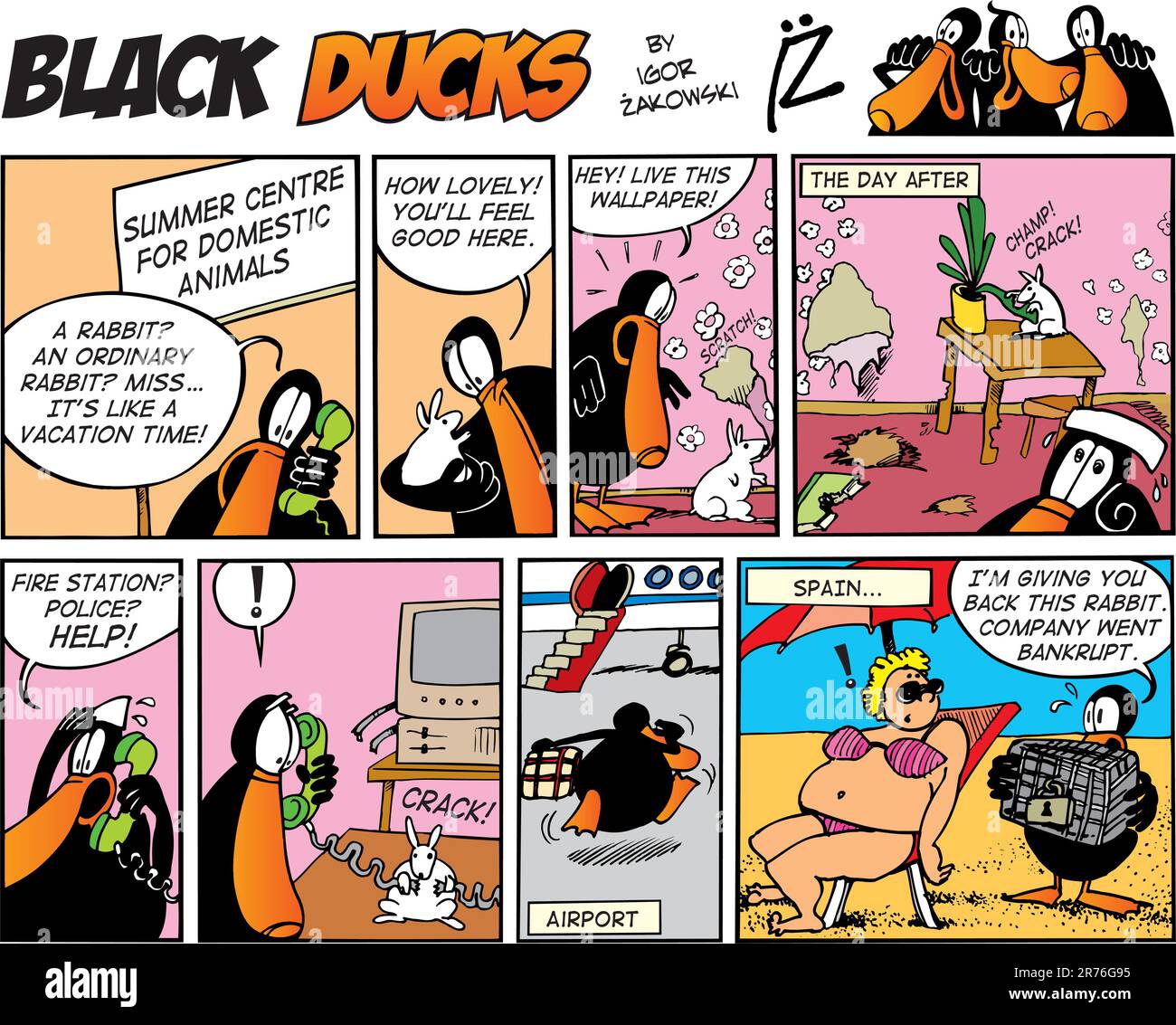 Black Ducks Comic Strip episode 52 Stock Vector Image & Art - Alamy