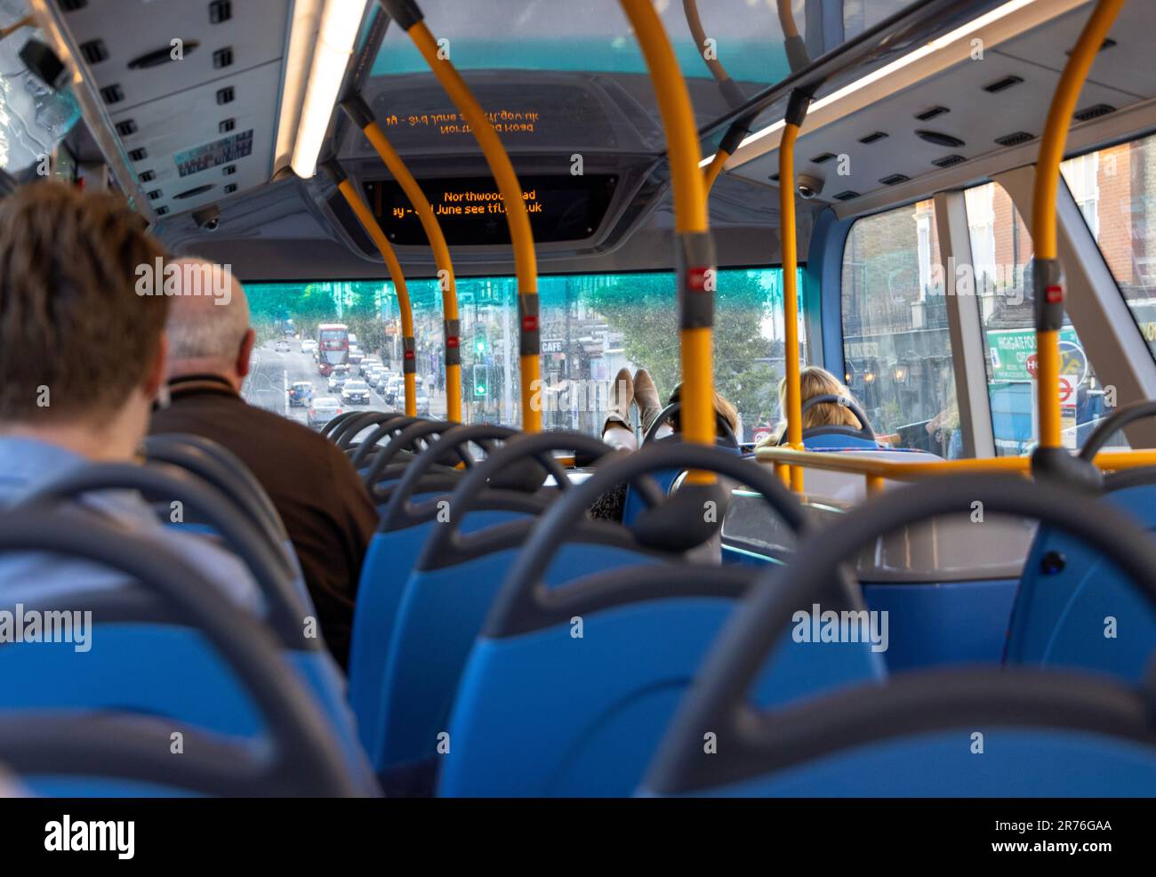 London double decker bus Stock Photo - Alamy