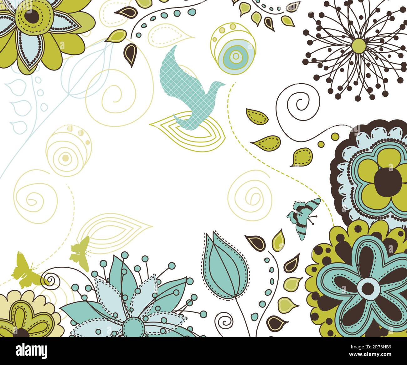 A Floral and Nature Background for Your Text Stock Vector Image & Art ...