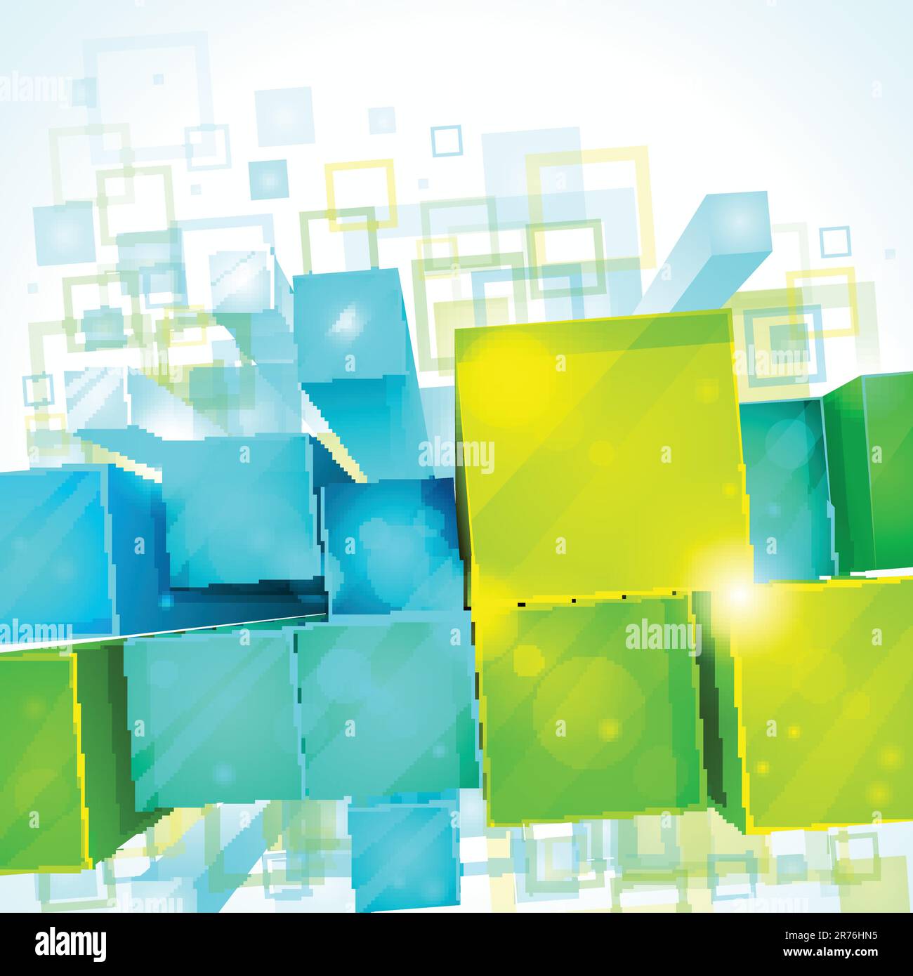 3d bright abstract background - vector illustration Stock Vector Image ...