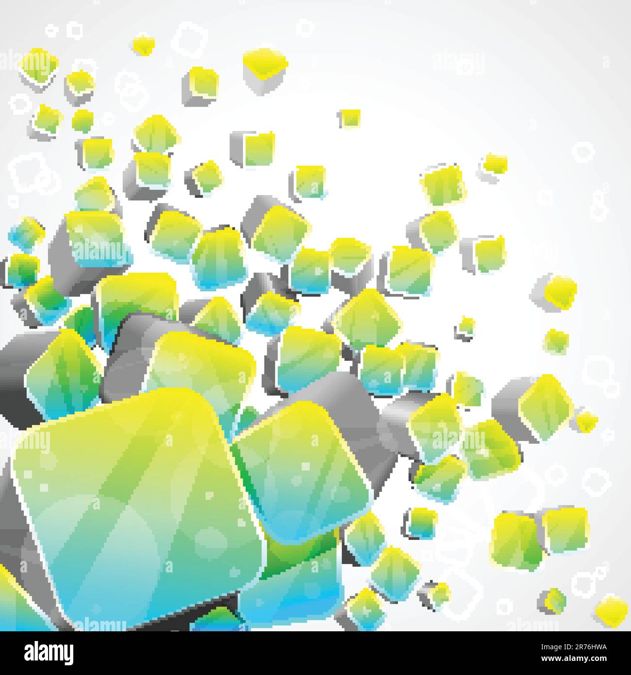 3d bright abstract background - vector illustration Stock Vector Image ...