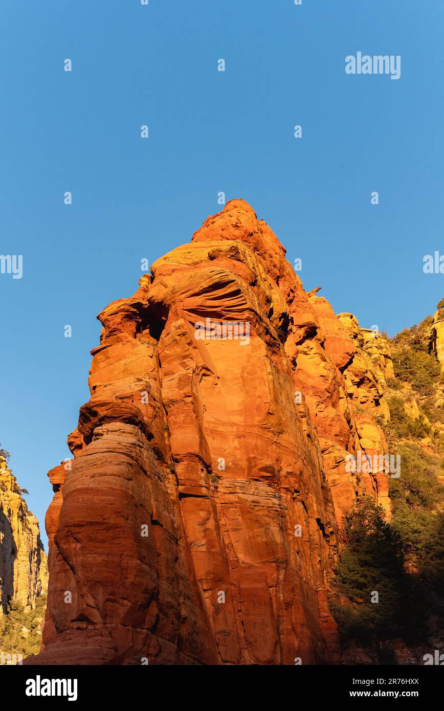 A breathtaking view of red rock formations in Sedona, Arizona Stock ...