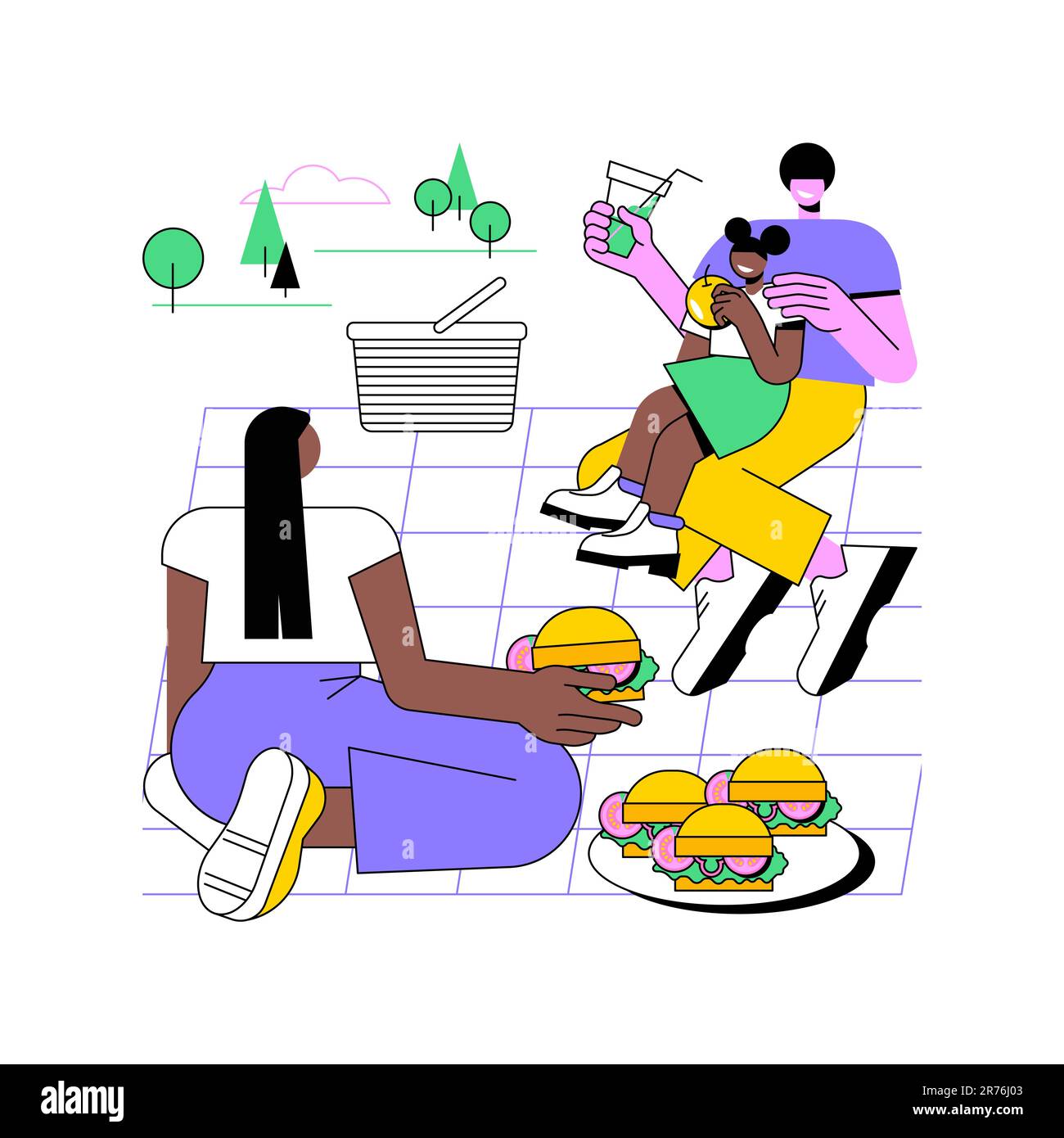 Family adventure time Cut Out Stock Images & Pictures - Alamy