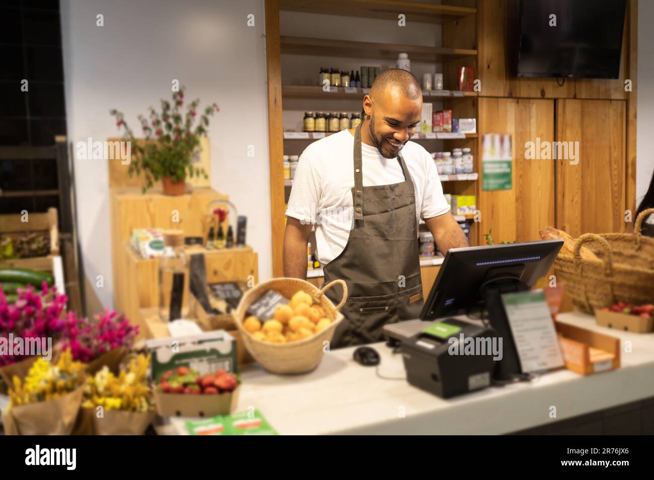 African supermarket counter hi-res stock photography and images - Alamy