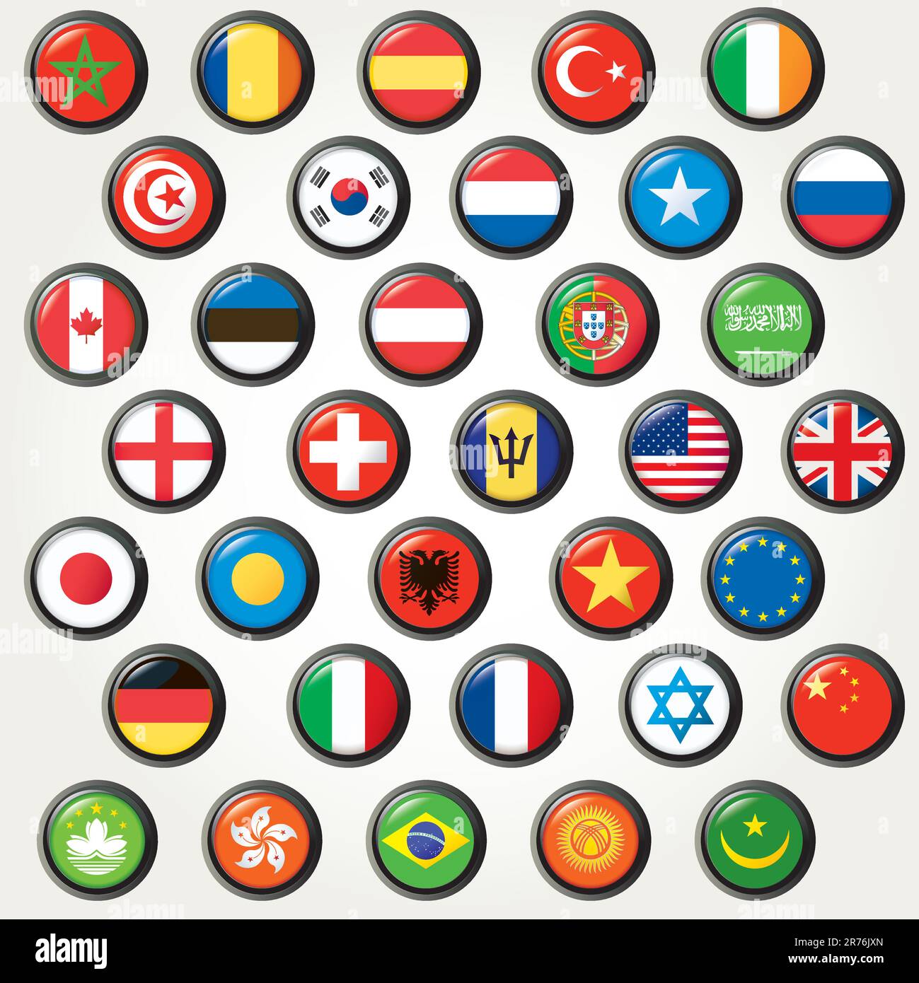 World flags vector hi-res stock photography and images - Alamy