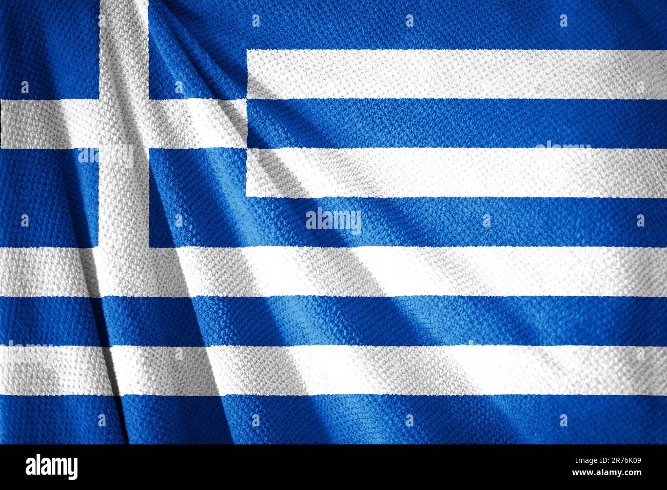 Greece silk flag hi-res stock photography and images - Alamy