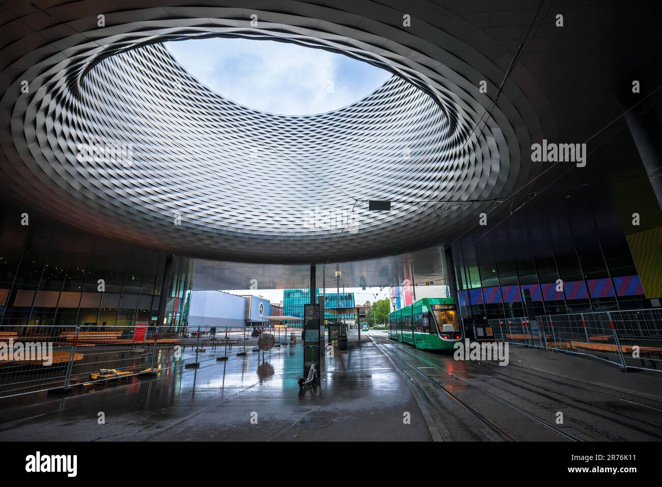 Basel Messe square modern architecture view, northern Switzerland Stock Photo - Alamy