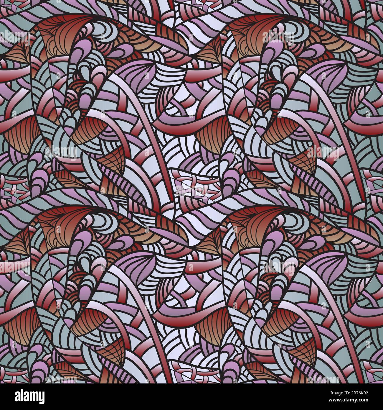 Seamless floral abstract pattern hi-res stock photography and images ...