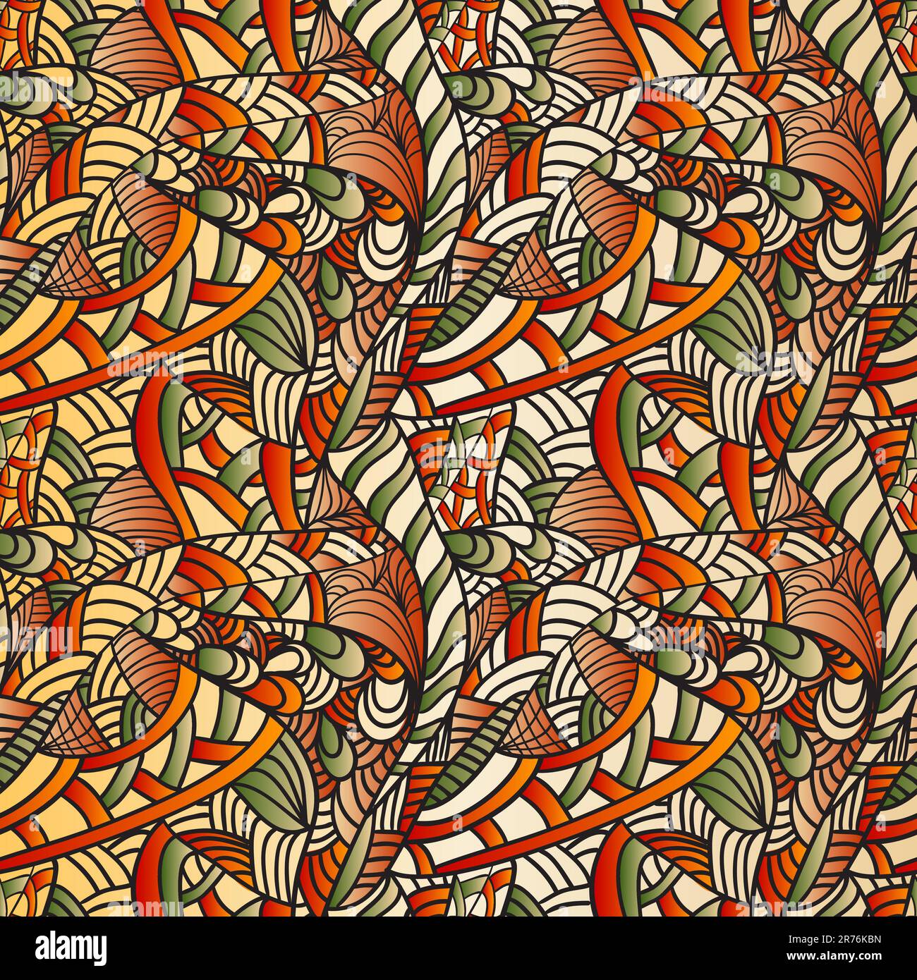 Seamless floral abstract pattern hi-res stock photography and images ...