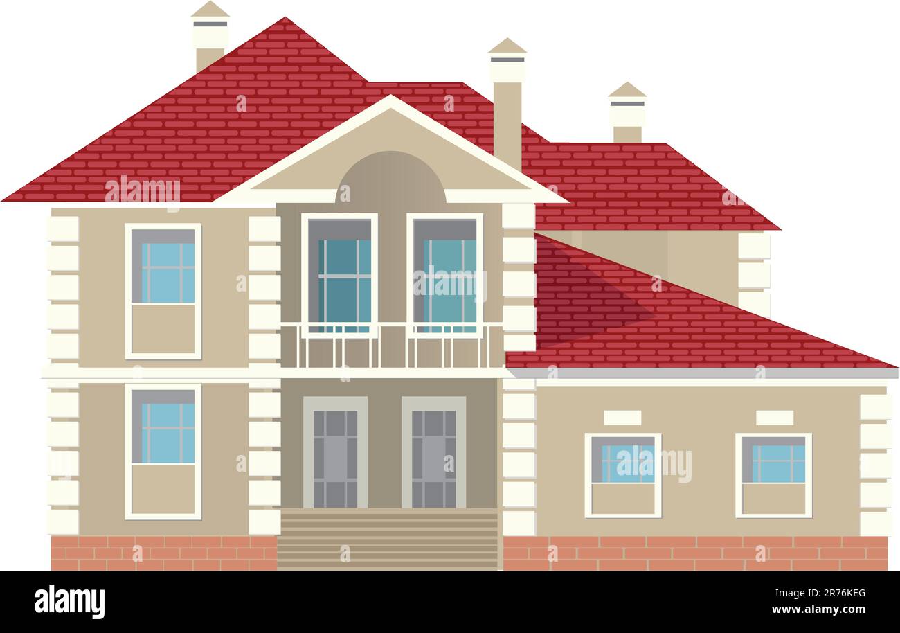 Cottage (Detailed). Vector illustration for you design Stock Vector ...