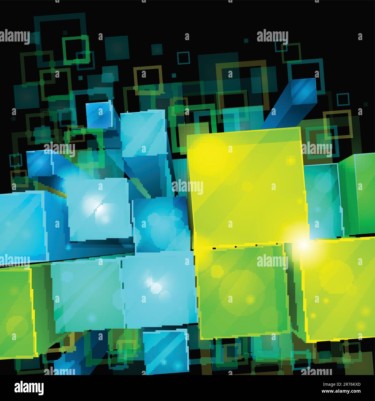 3d bright abstract background - vector illustration Stock Vector Image ...