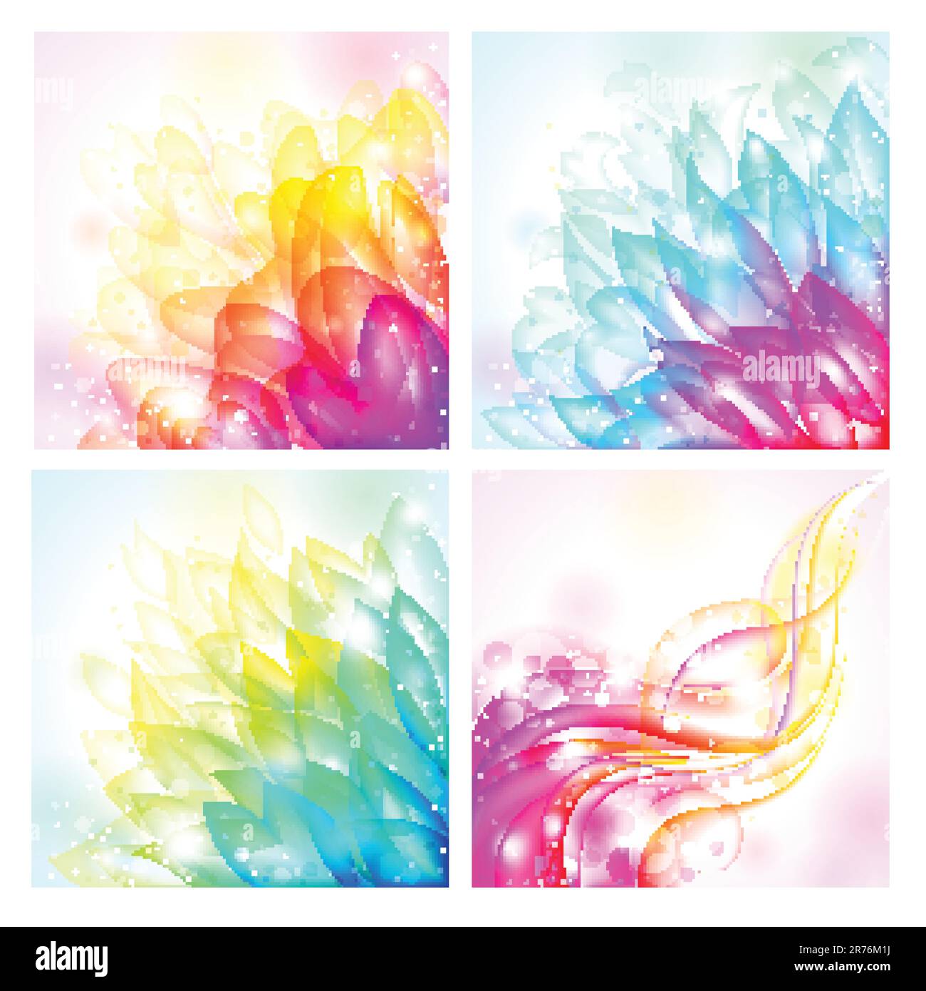 set of bright tender vector backgrounds Stock Vector Image & Art - Alamy