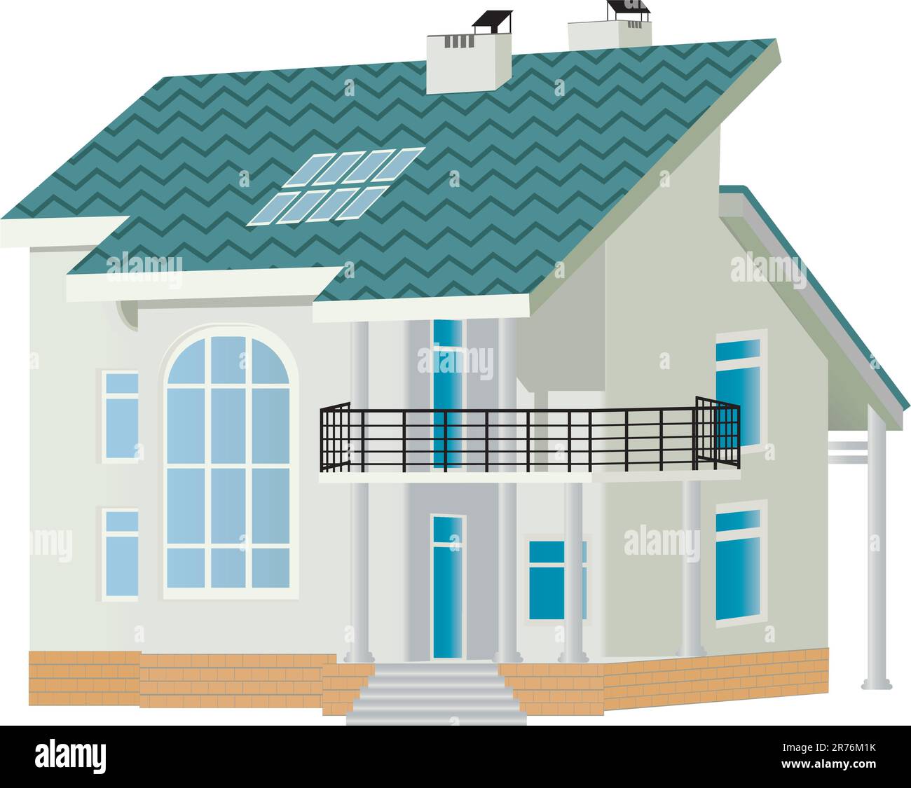 Cottage (Detailed). Vector illustration for you design Stock Vector ...