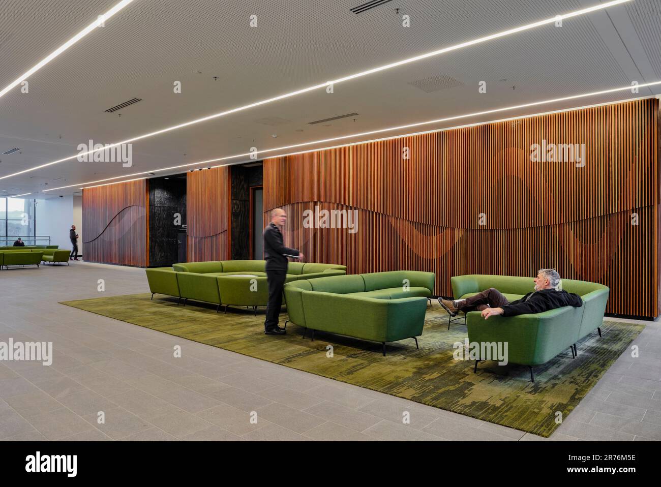Main entrance foyer with decorative timber panels. Australian National ...