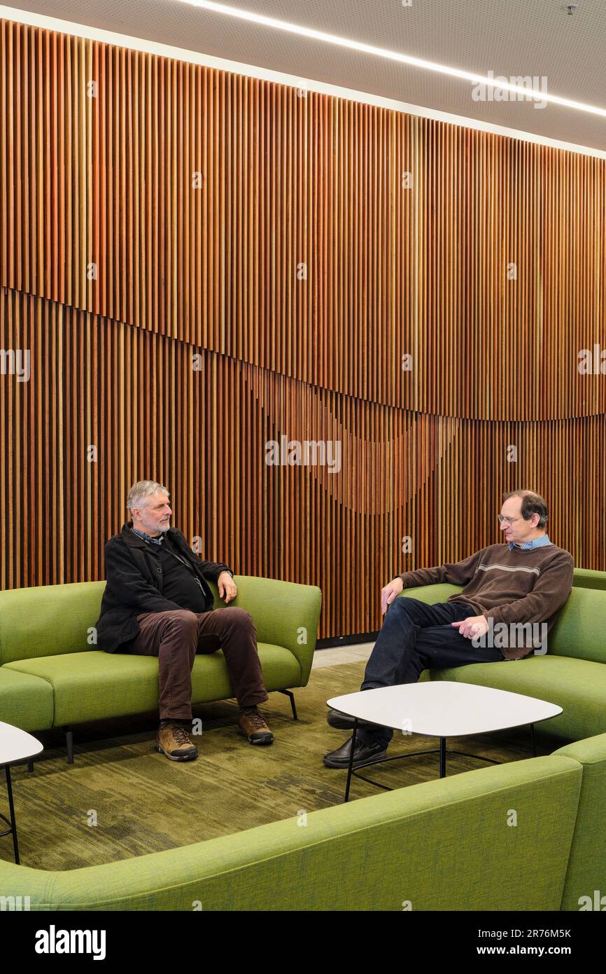 Main entrance foyer with decorative timber panels. Australian National ...