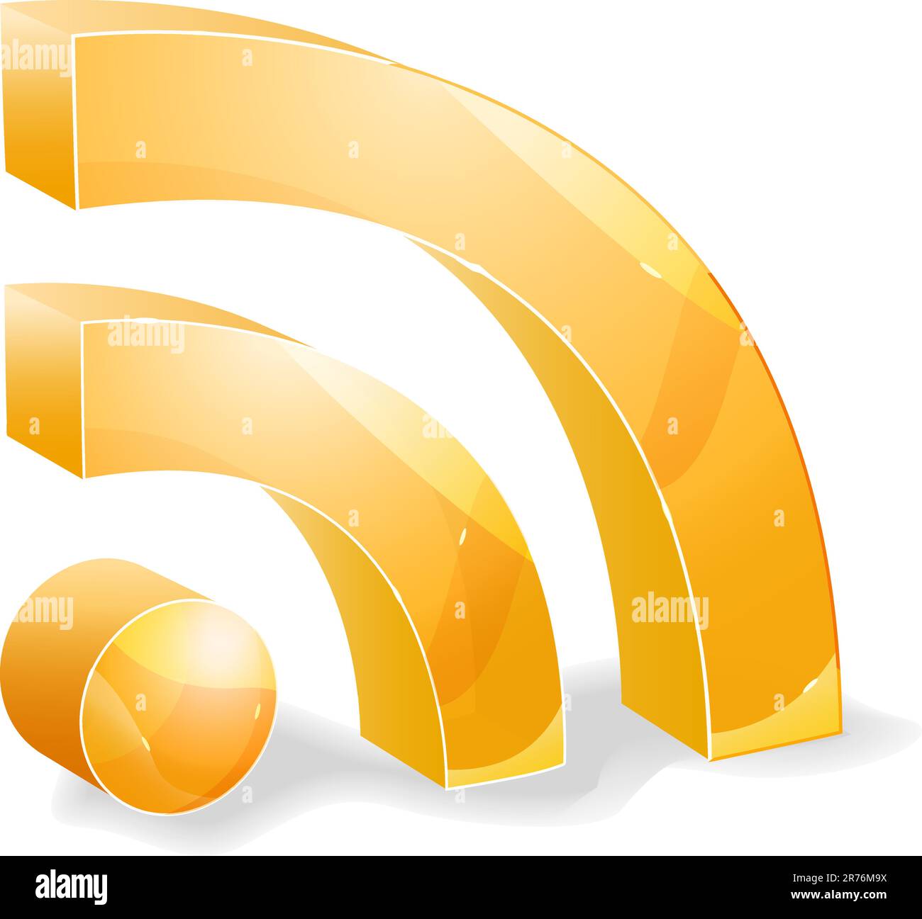 rss icons isolated on white background Stock Vector Image & Art - Alamy