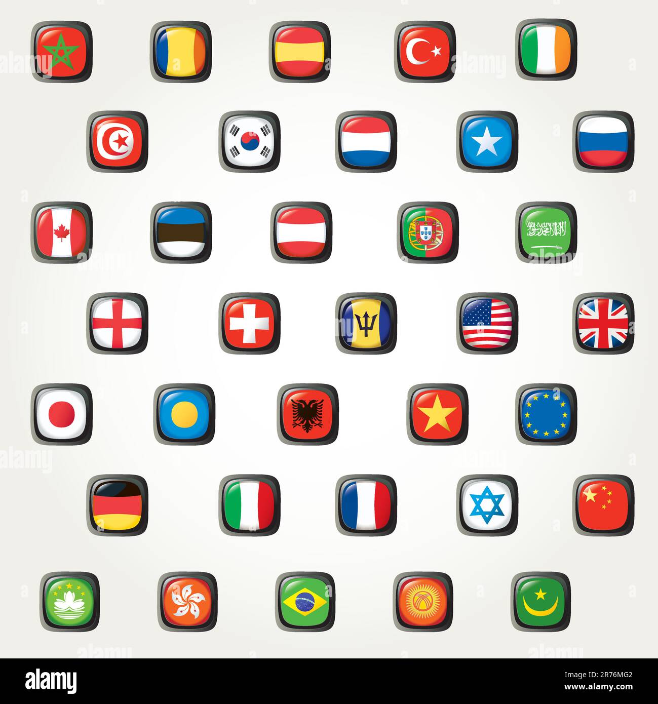 World flags vector hi-res stock photography and images - Alamy