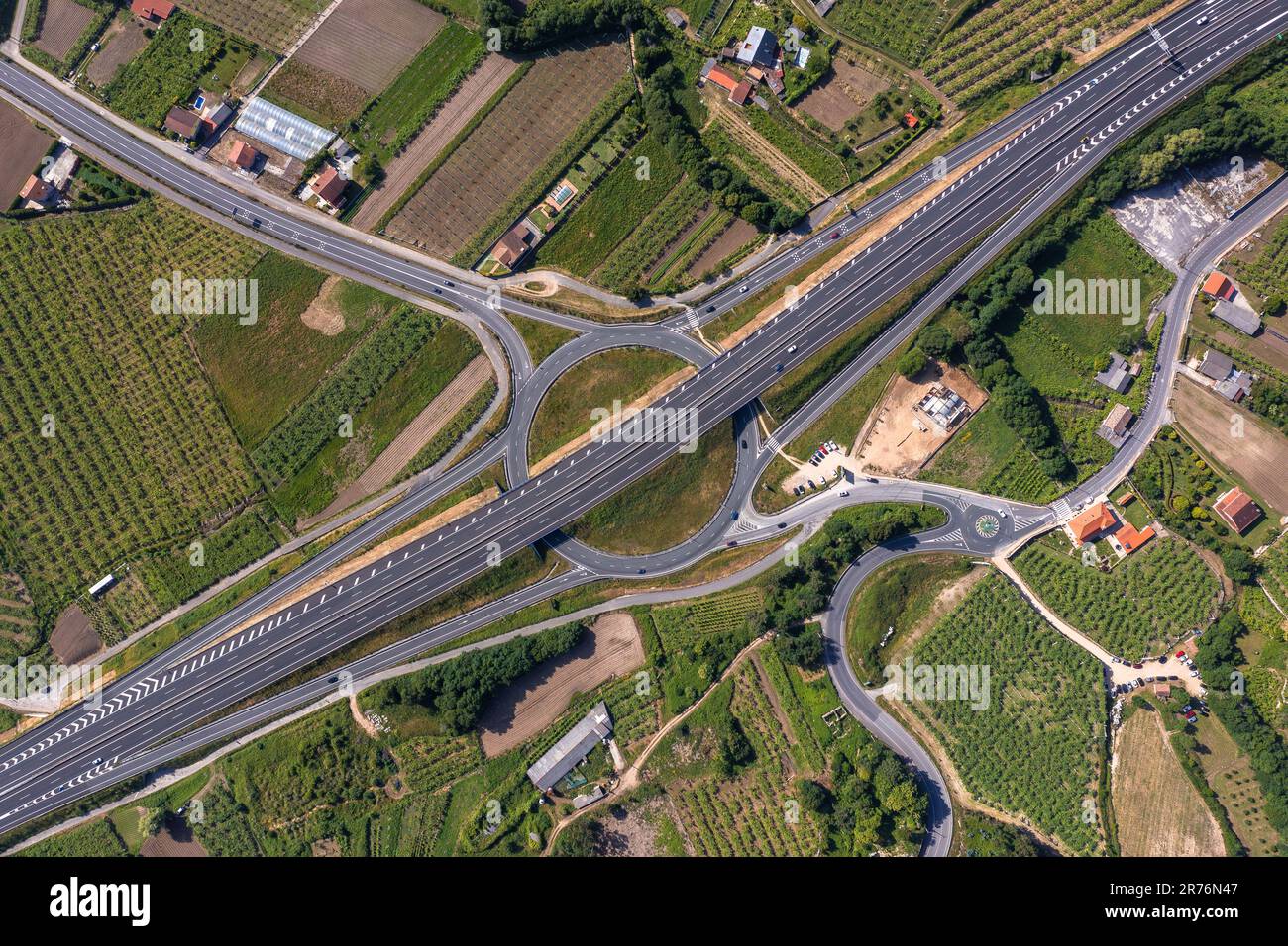 Exit road from rural hi-res stock photography and images - Alamy