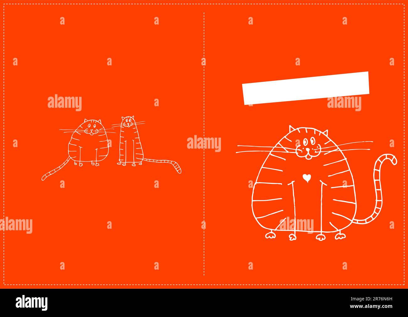 Beautiful fluffy funny cat Stock Vector Images - Alamy