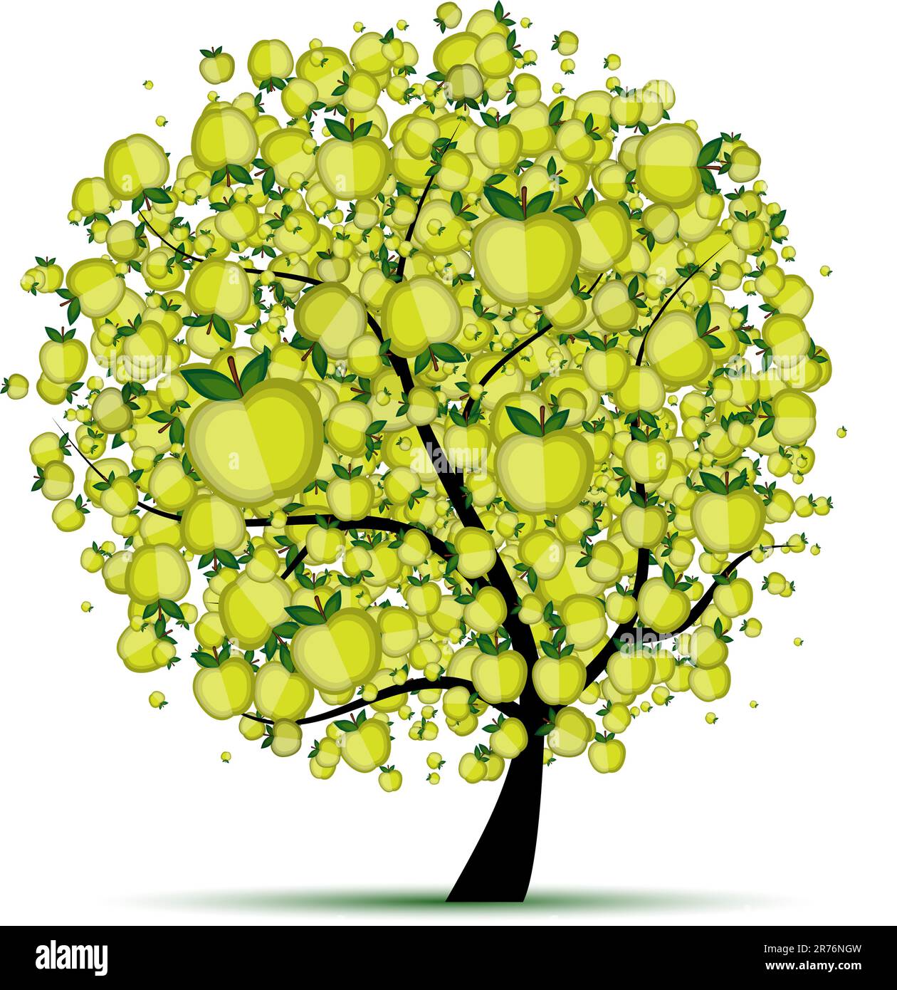 Energy apple tree for your design Stock Vector Image & Art - Alamy