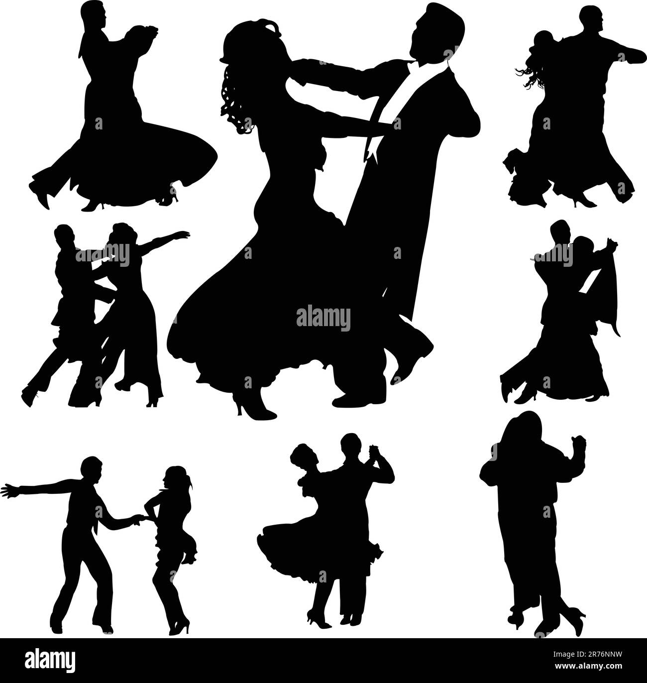 Female dancing competition Stock Vector Images - Alamy