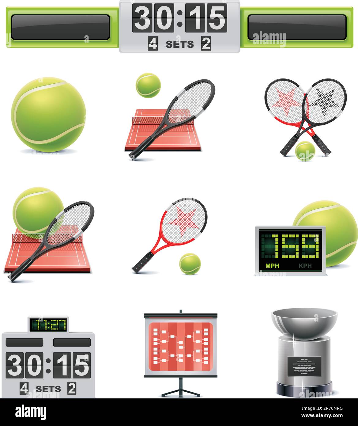 Tennis score board icon Stock Vector Images - Alamy
