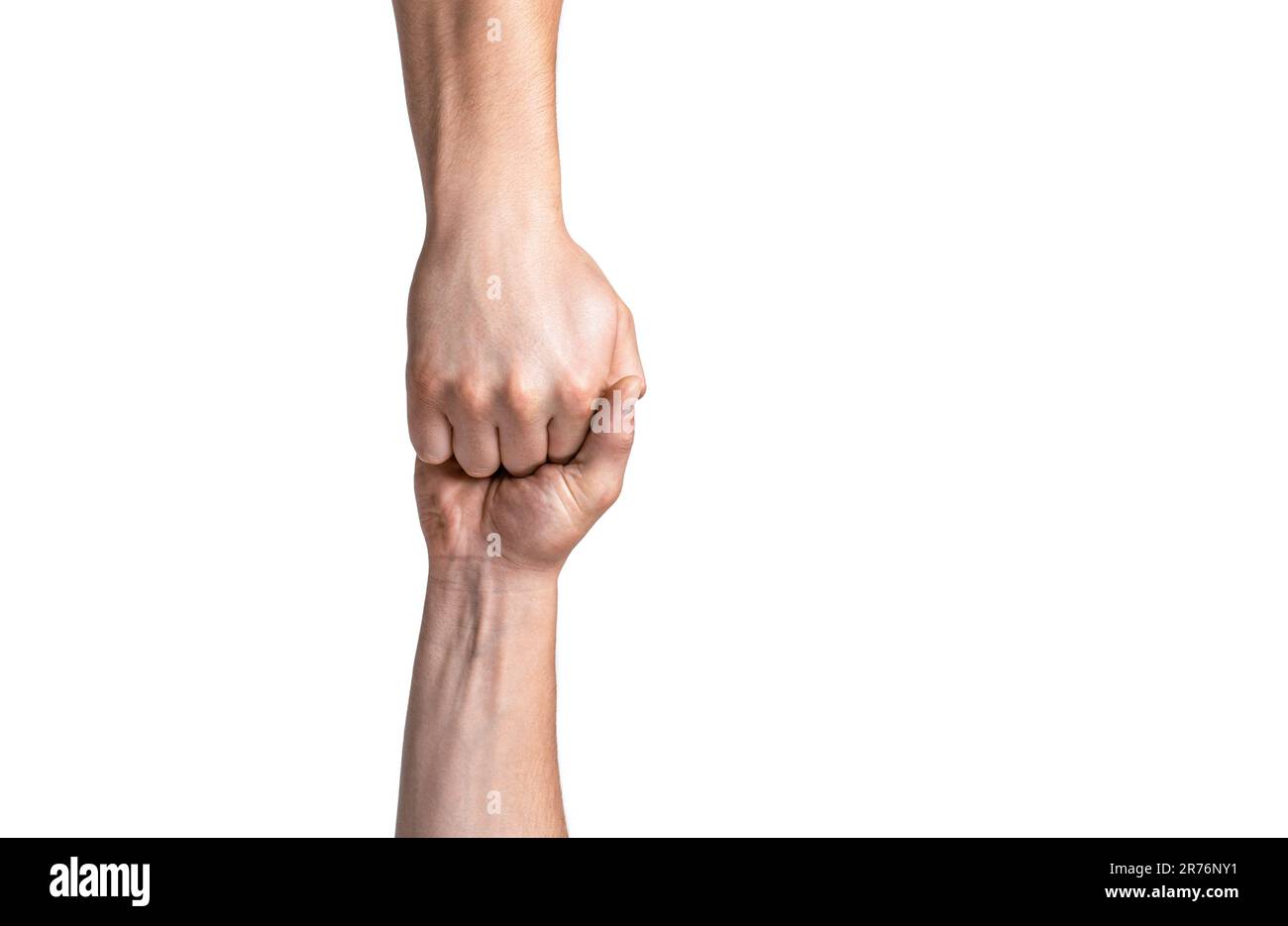 Two hands, helping arm of a friend, teamwork. Helping hand concept and ...