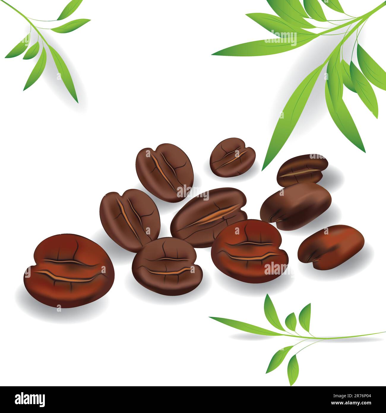 Coffee grain. Photo-realistic vector. Element for design. Image ...