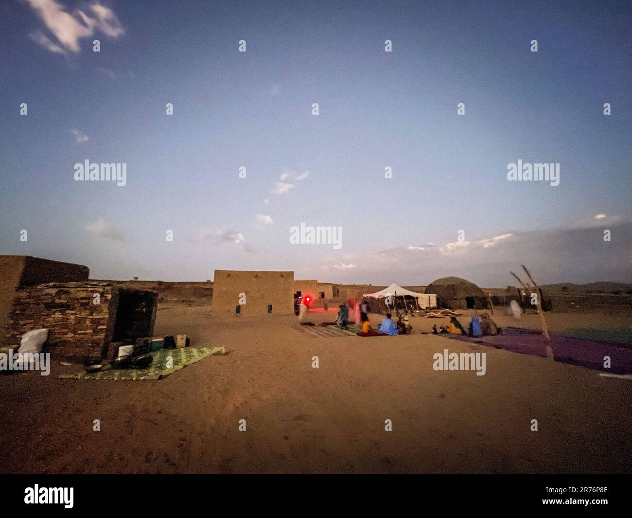 Mauritania, Adrar region, surroundings of Atar, local village Stock ...