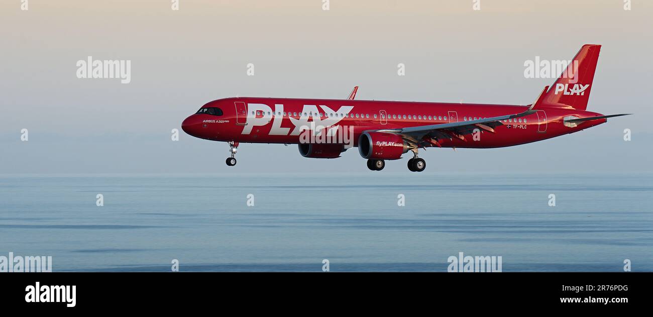 Tenerife, Spain June 4 st, 2023. Play Airlines Airbus A321 Landing in ...