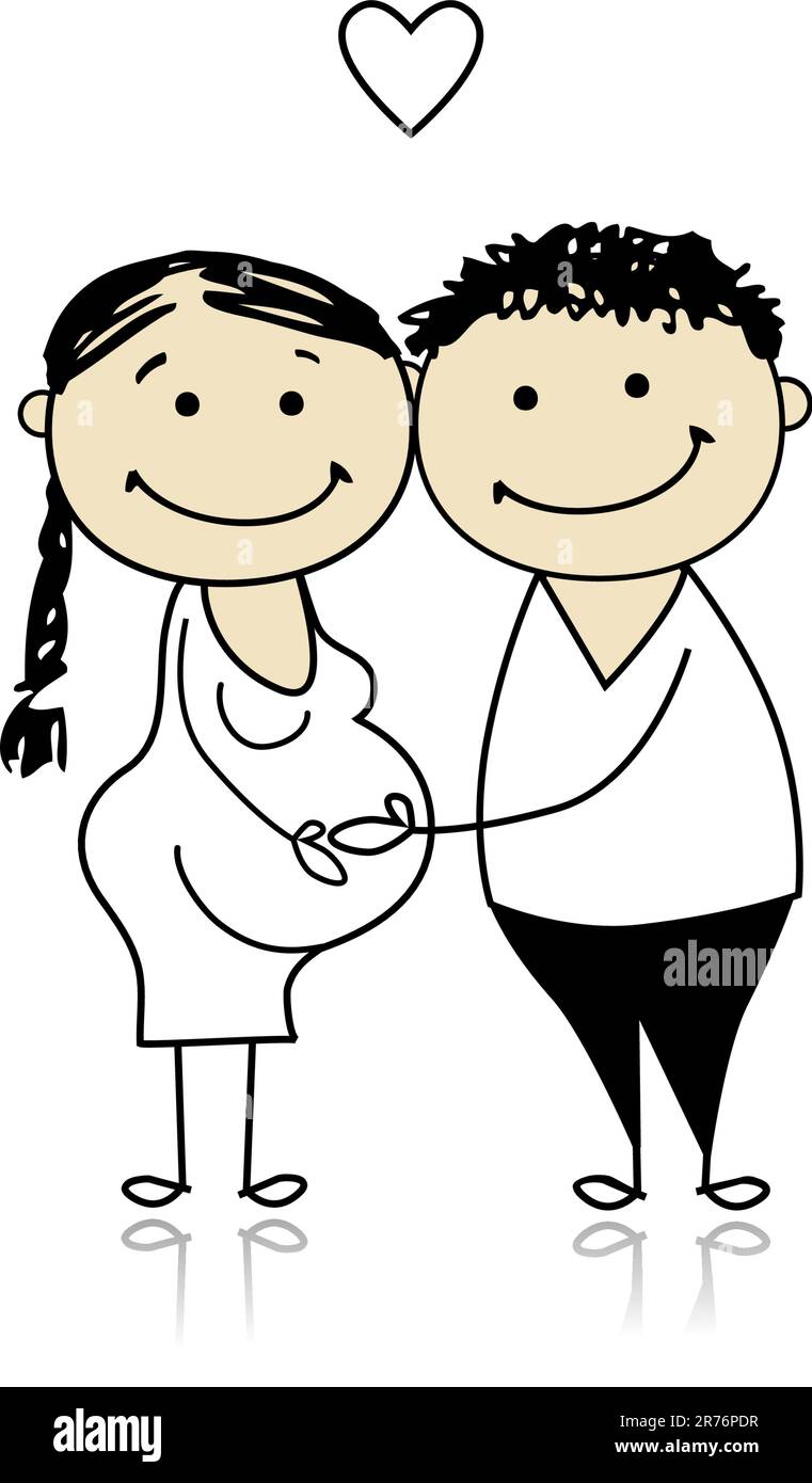 Waiting for husband Stock Vector Images - Alamy