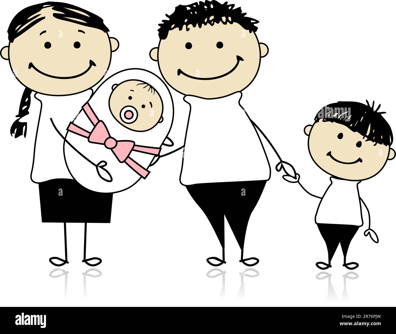 Newborn baby parents in Stock Vector Images - Alamy