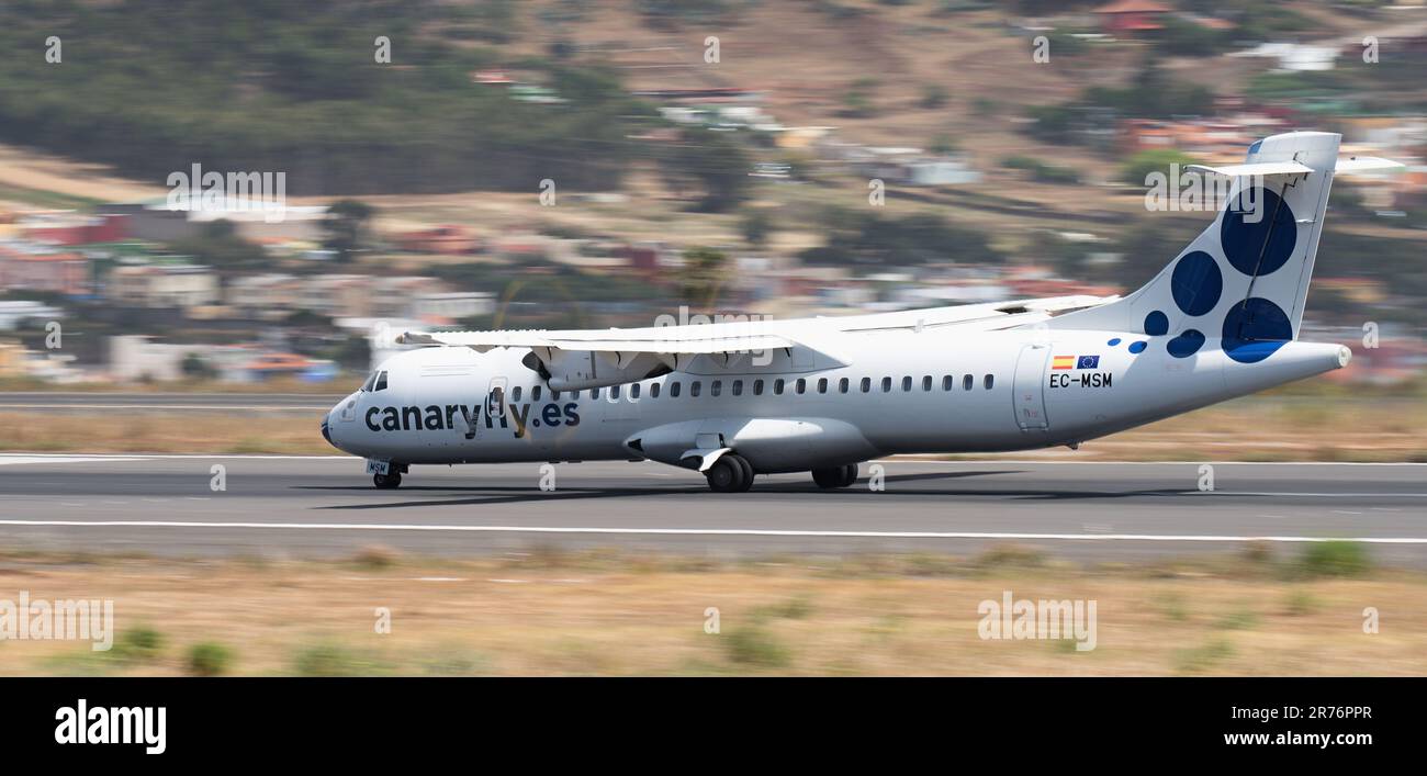 Tenerife, Spain May 14st, 2023. CanaryFly Airlines ATR 72-500 ...