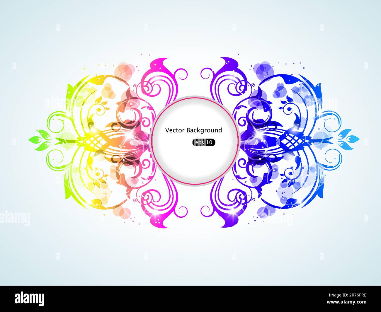 Vector multi colored abstract swirly frame Stock Vector Image & Art - Alamy