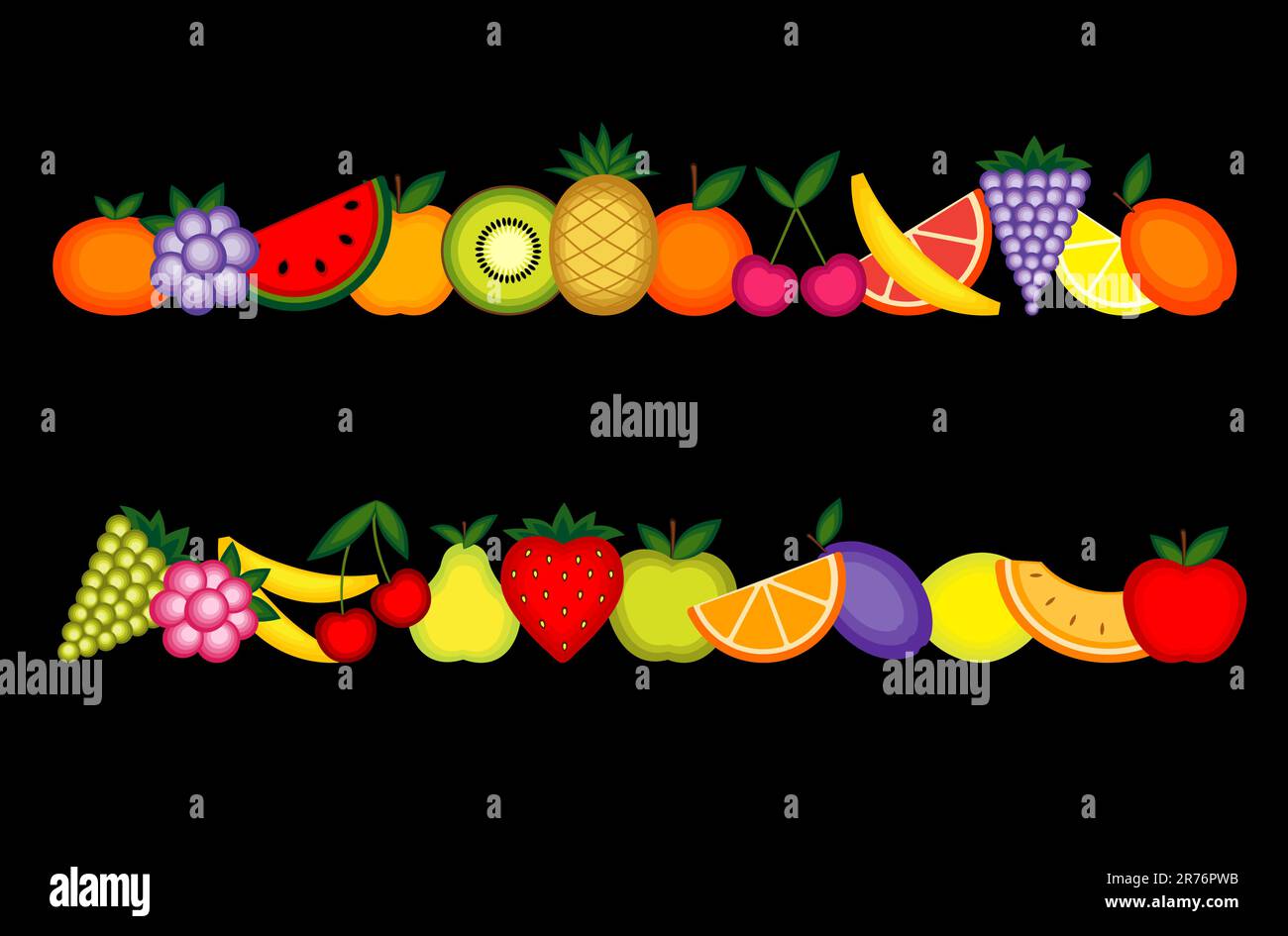 Energy fruits. Vector collection for your design Stock Vector Image ...