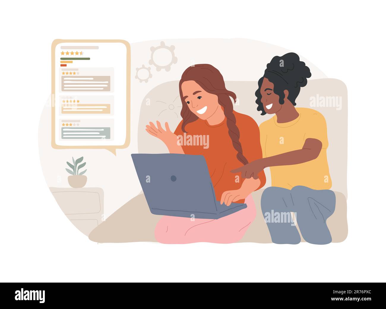 Customer feedback isolated concept vector illustration. Consumer rating, customer relationship ...