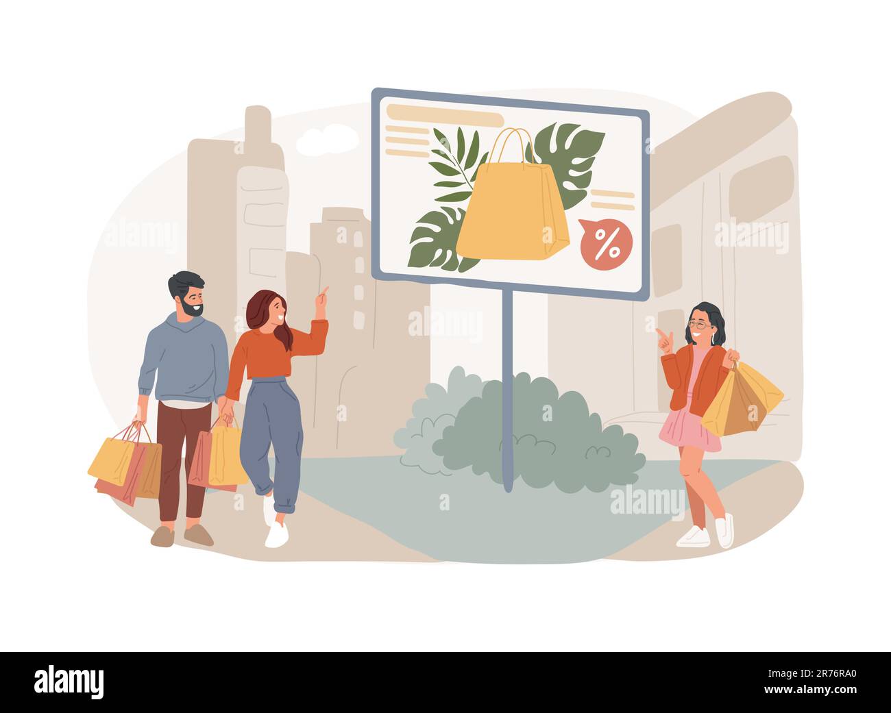 Advertising isolated concept vector illustration. Ad, billboard ...