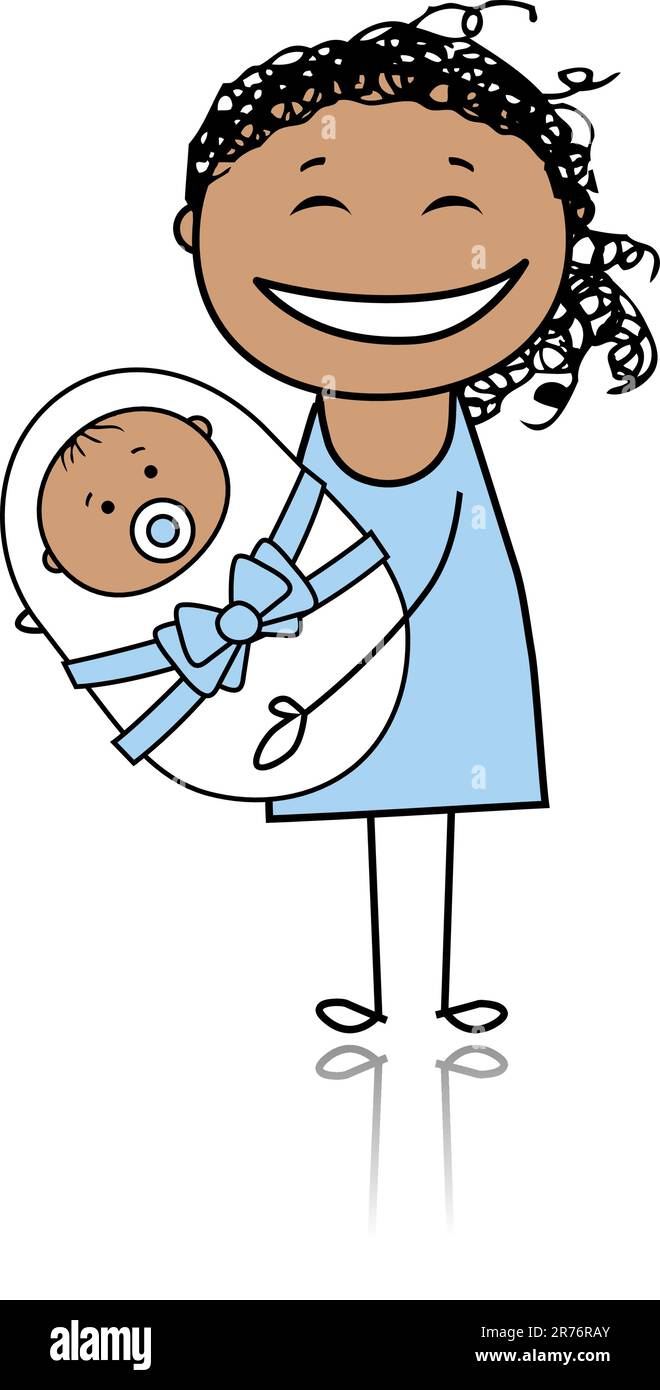 Smiling lovely baby girl Stock Vector Images - Alamy