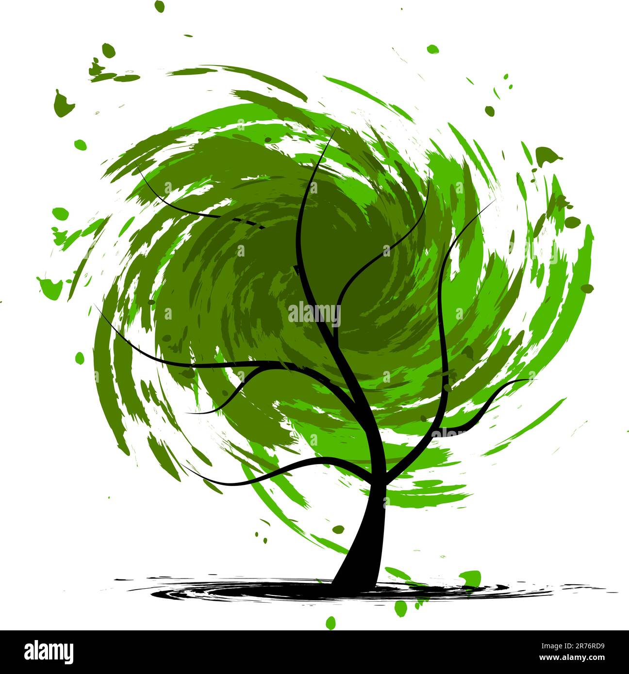 Grunge tree for your design Stock Vector Image & Art - Alamy