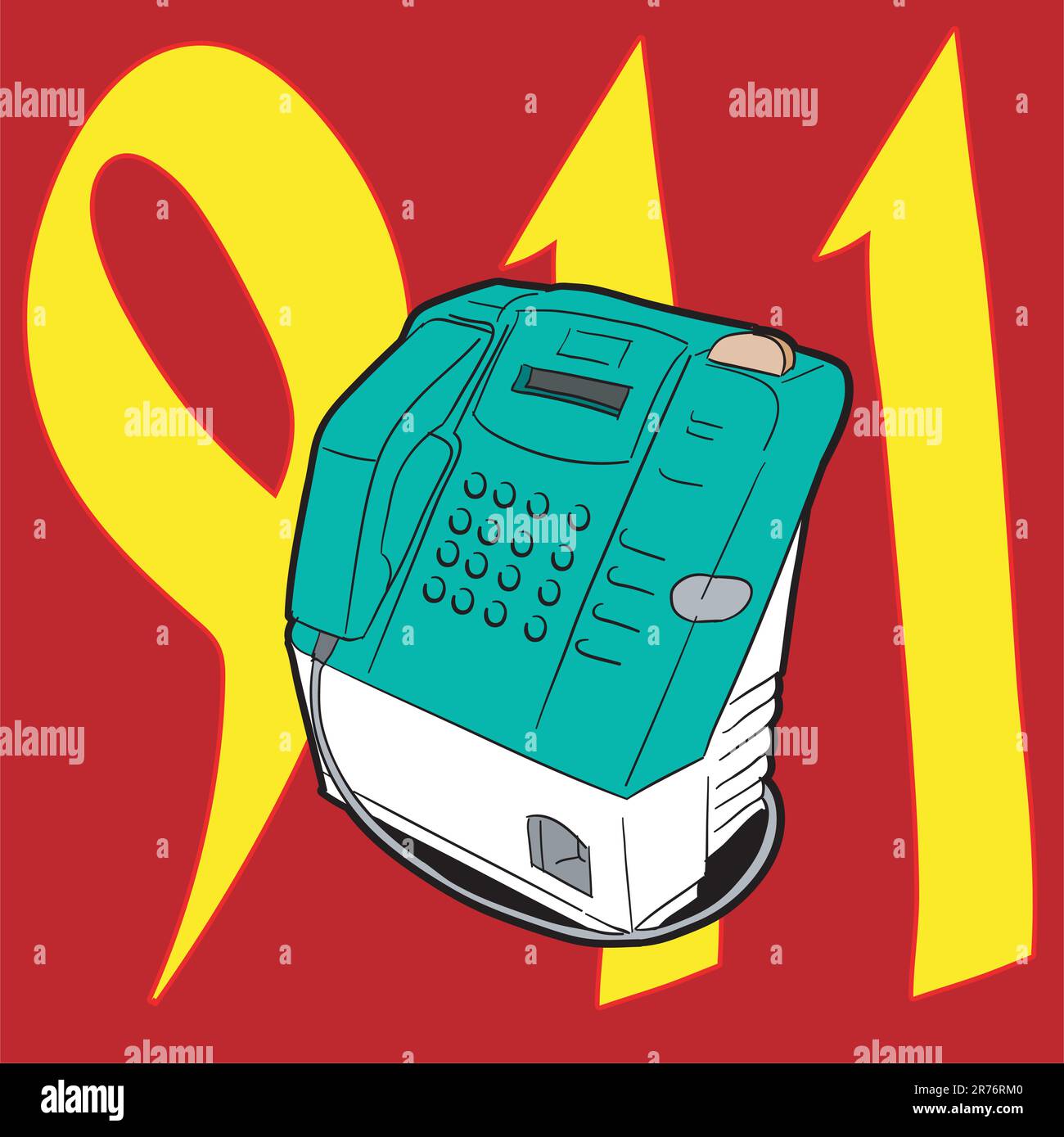 Number 911 and Phone Stock Vector Image & Art - Alamy