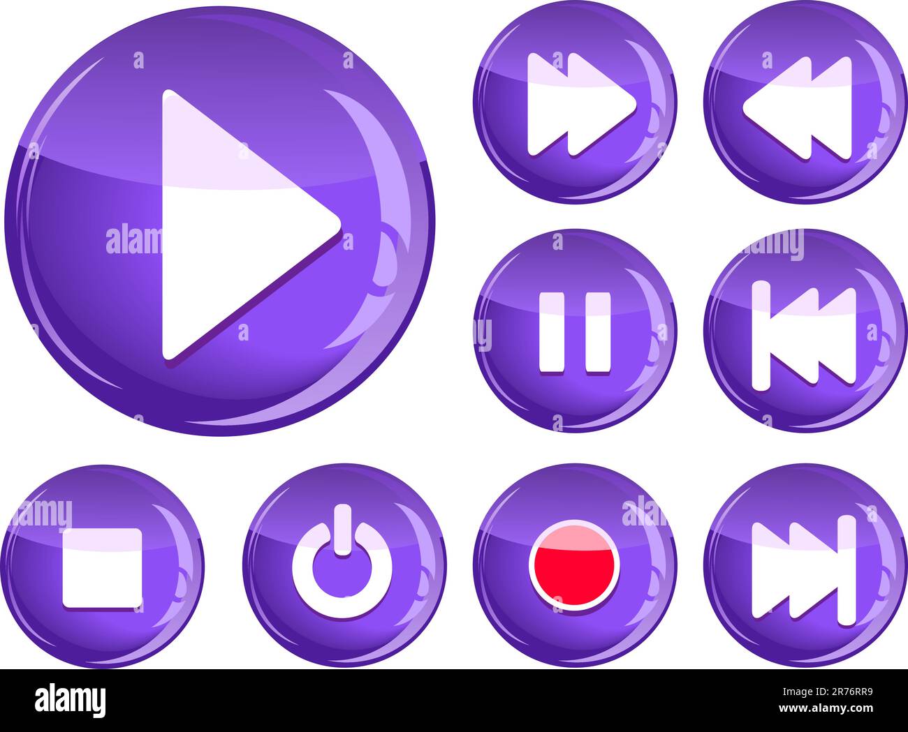 set of play forward icons. illustration Stock Vector Image & Art - Alamy