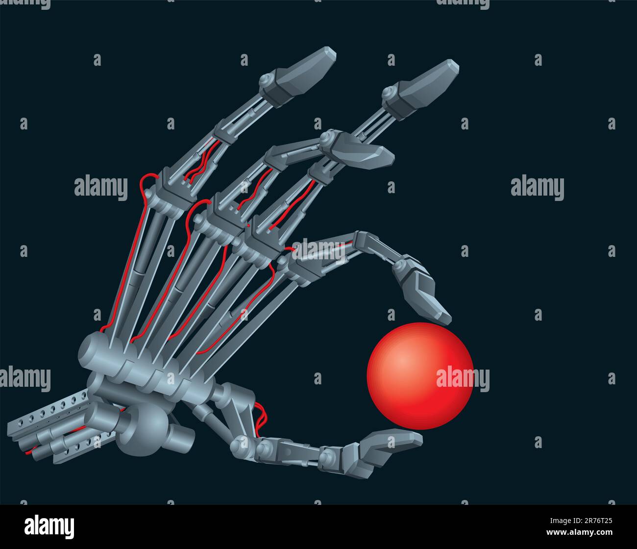 robot Hand vector Stock Vector Image & Art - Alamy