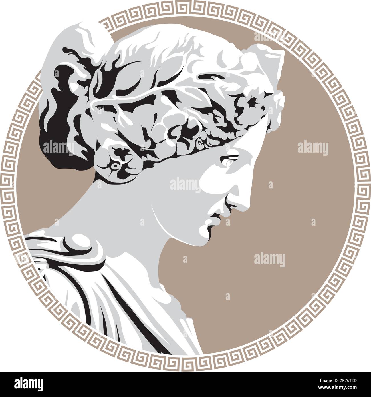 Greek women sculpture Stock Vector Images - Alamy