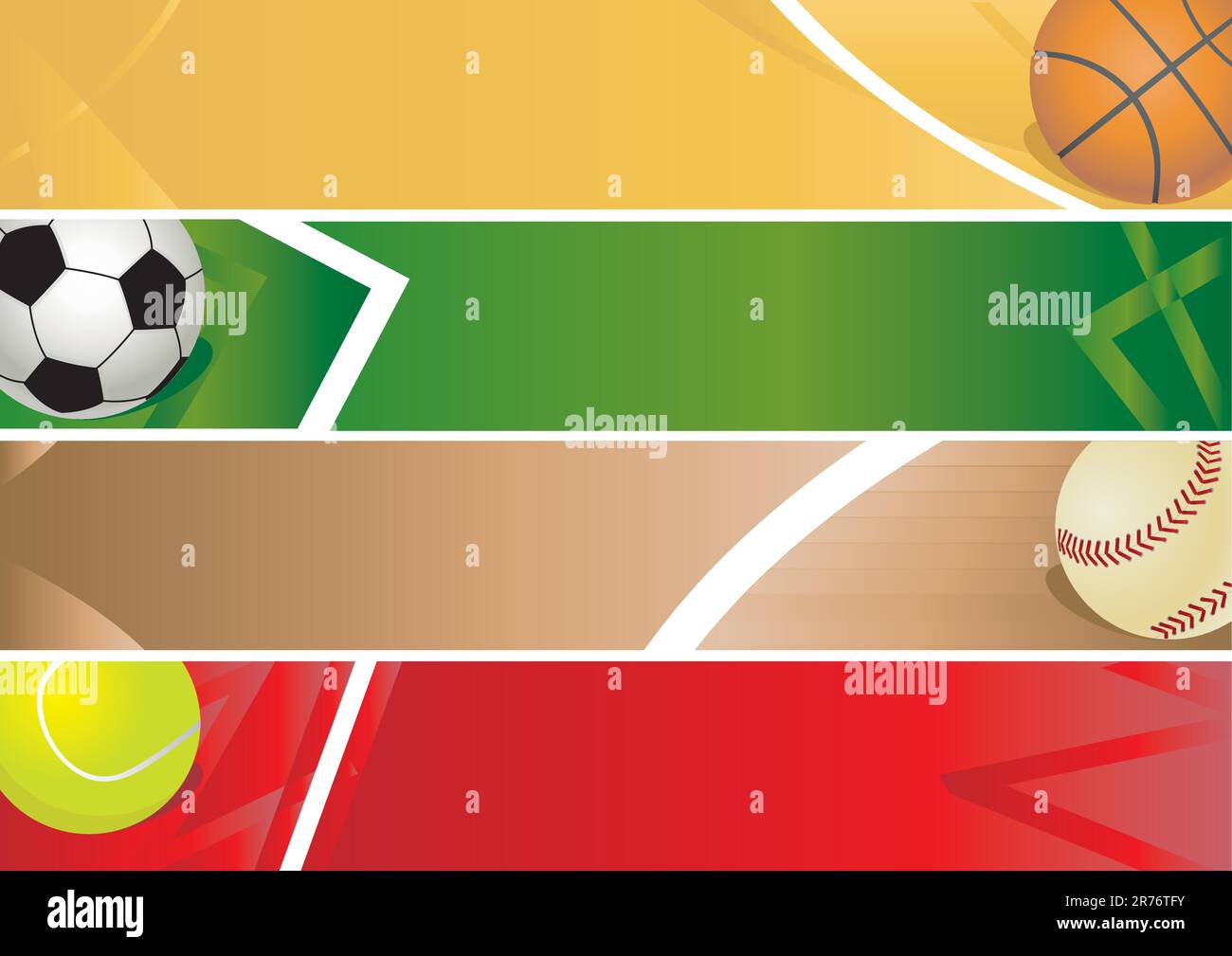 Sport balls banner. Vector illustration for you design Stock Vector ...